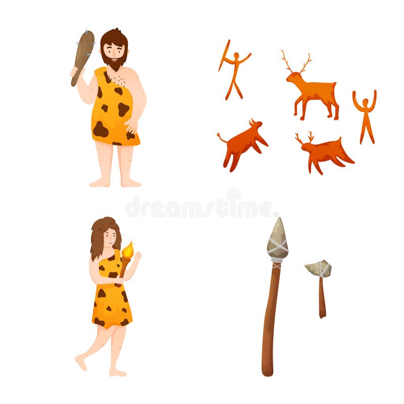 Wild Animals Stone Age Stock Illustrations – 340 Wild Animals Stone Age ...