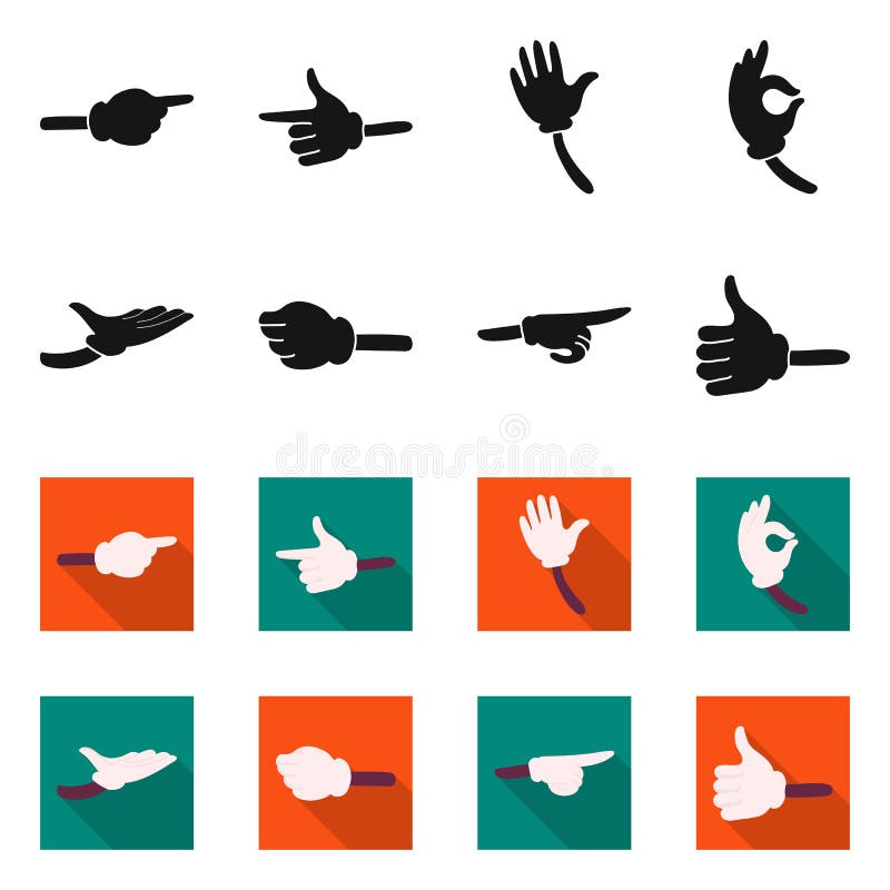 Isolated Object of Animation and Gestures Symbol. Set of Animation and ...