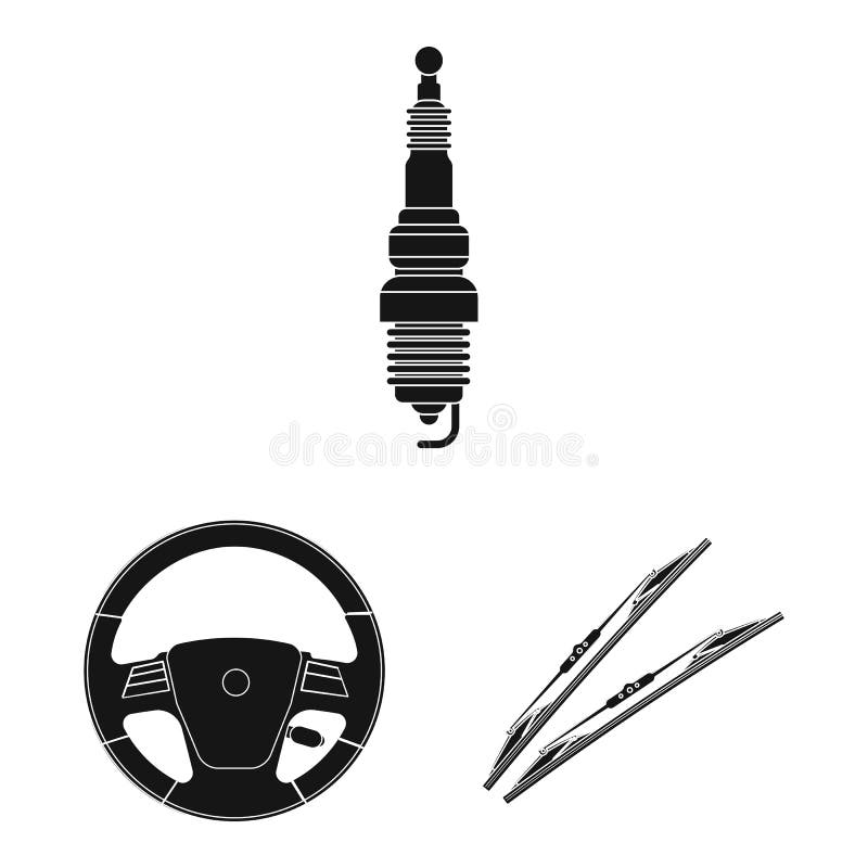 Isolated Object of Auto and Part Symbol. Collection of Auto and Car ...