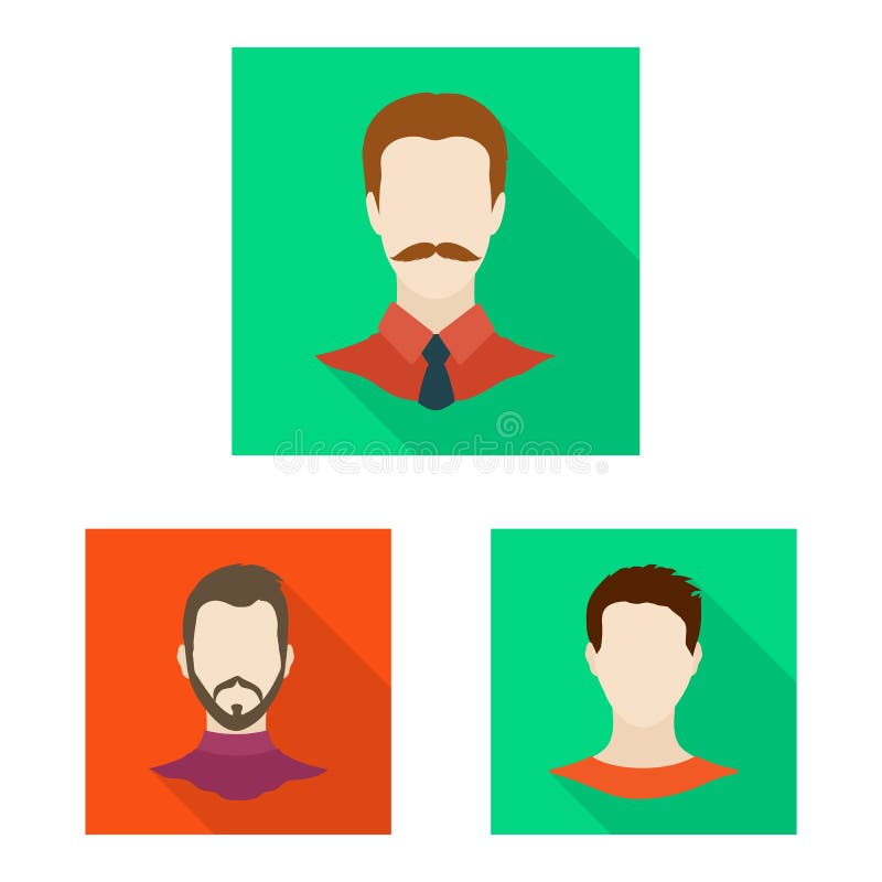 Isolated Object of Avatar and Dummy Icon. Set of Avatar and Figure ...