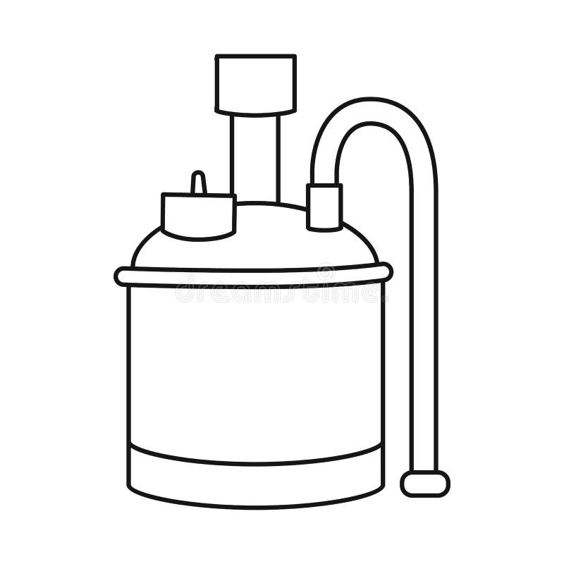 Vector Illustration of Beer and Machine Icon. Web Element of Beer and ...