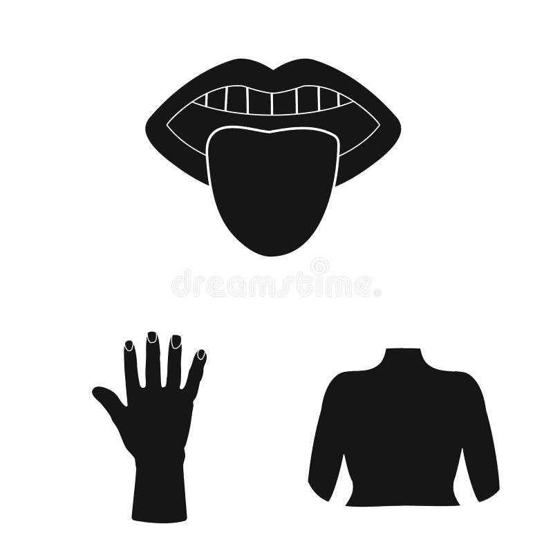 Isolated Object of Body and Part Icon. Collection of Body and Anatomy ... Isolated Object of Body and Part Icon. Collection of Body and Anatomy ...