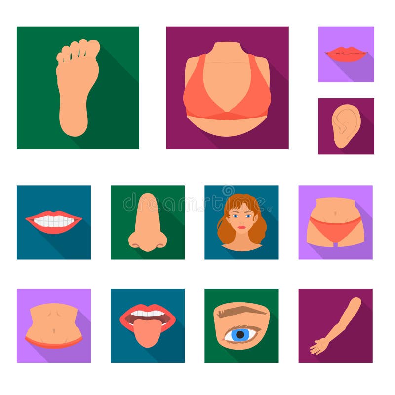 Isolated Object of Body and Part Logo. Set of Body and Anatomy Stock ... Isolated Object of Body and Part Logo. Set of Body and Anatomy Stock ...
