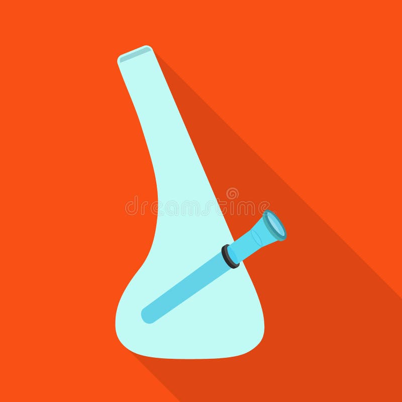 Isolated Object of Bong and Marijuana Logo. Web Element of Bong and ...