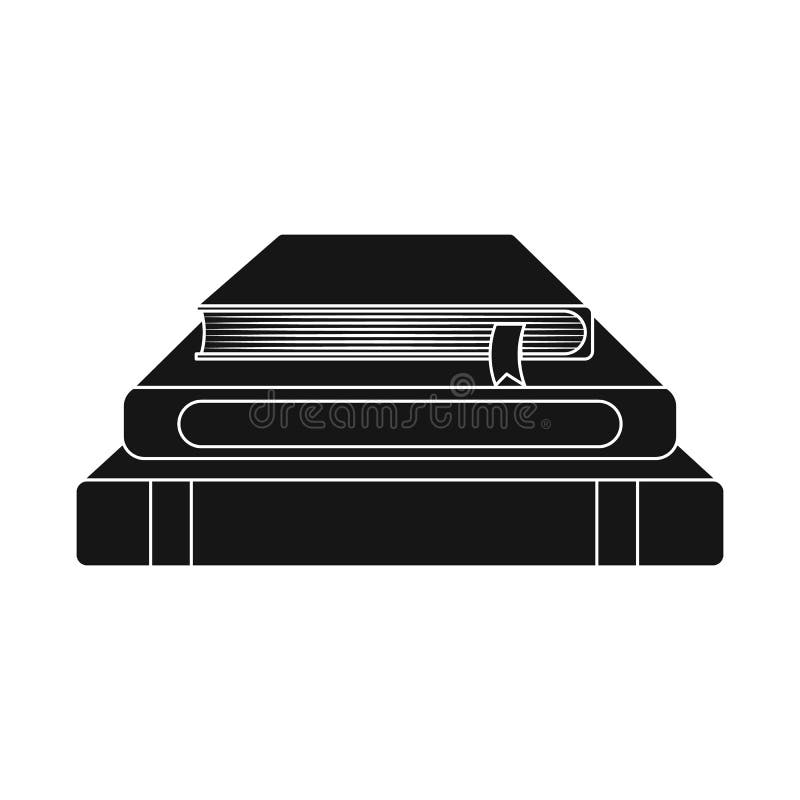 Isolated Object of Book and Stack Logo. Set of Book and Learning Vector ...