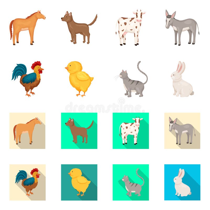 Isolated Object of Breeding and Kitchen Symbol. Set of Breeding and ...