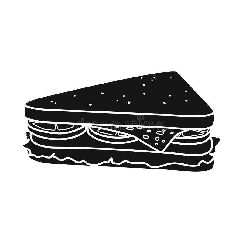 Triangle Burger Logo Fast Food Cartoon Stock Vector - Illustration of ...