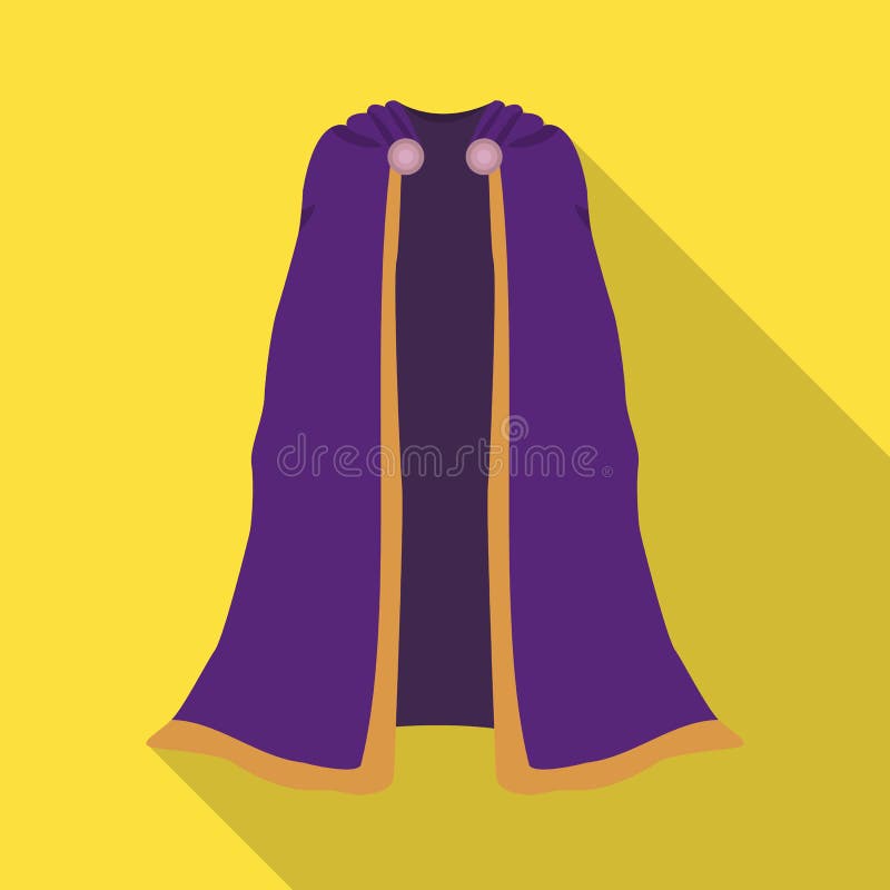 Isolated Object of Cape and Emperor Icon. Collection of Cape and ...