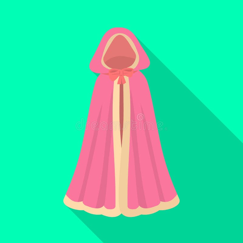 Isolated Object of Cape and Princess Icon. Collection of Cape and Queen ...