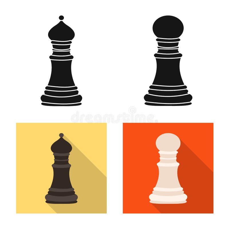 Isolated Object of Checkmate and Thin Icon. Collection of Checkmate and ...