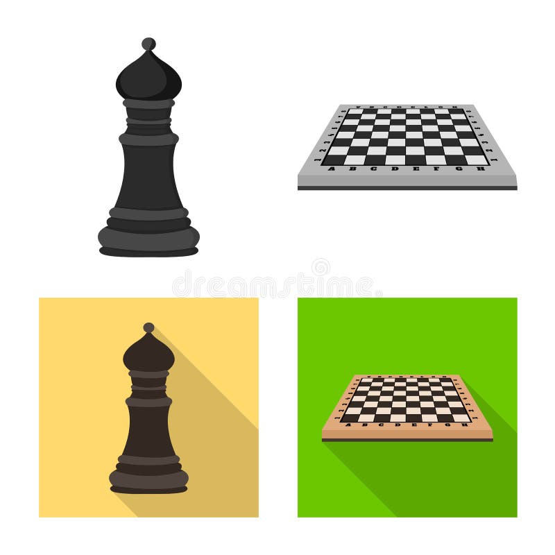 Vector Illustration of Checkmate and Thin Sign. Set of Checkmate and ...