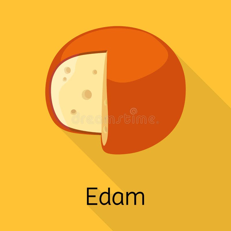 Isolated Object of Cheese and Edem Sign. Web Element of Cheese and ...