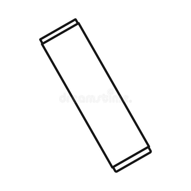 Isolated Object of Chewing and Stick Symbol. Web Element of Chewing and ...