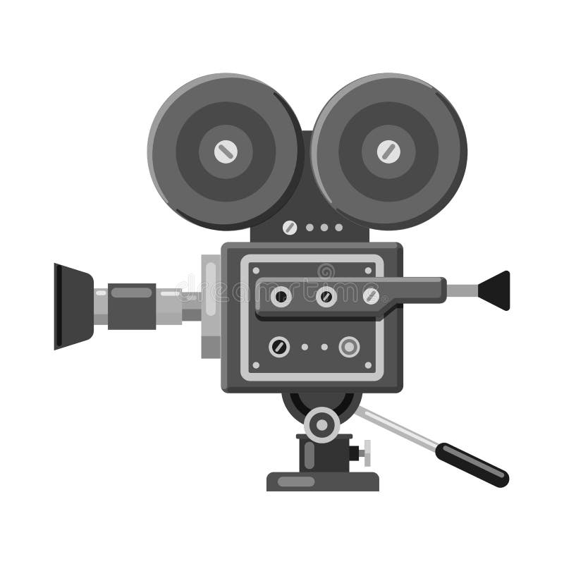 Isolated Object of Cinematography and Studio Logo. Set of ...