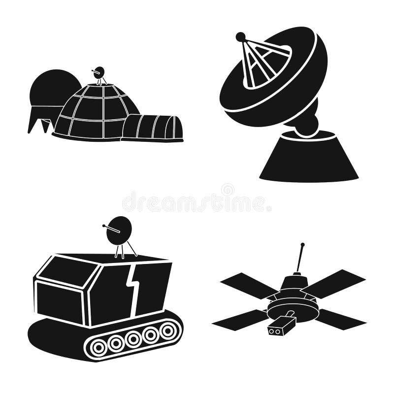 Vector Illustration of Colonization and Sky Logo. Collection of ...