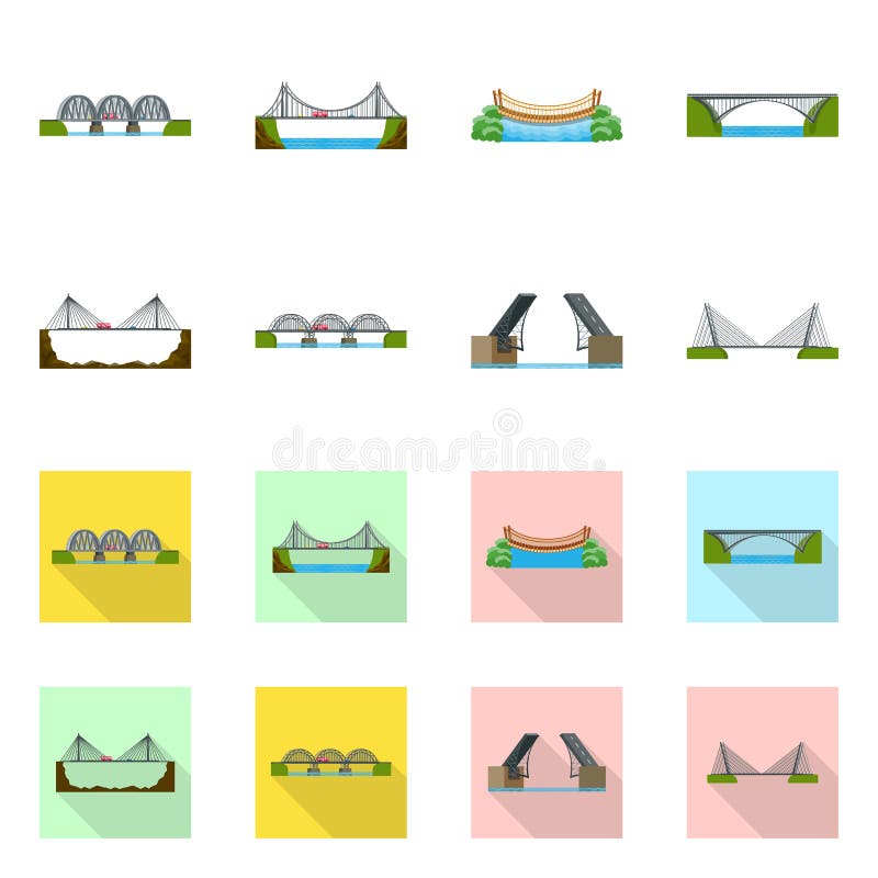 Isolated Object of Connection and Design Icon. Set of Connection and ...