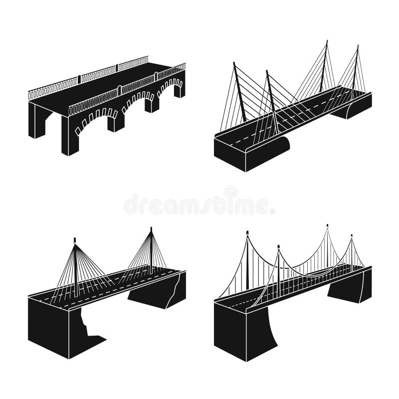 Isolated Object Of Construct And Side Symbol Set Of Construct And Architecture Stock Symbol For