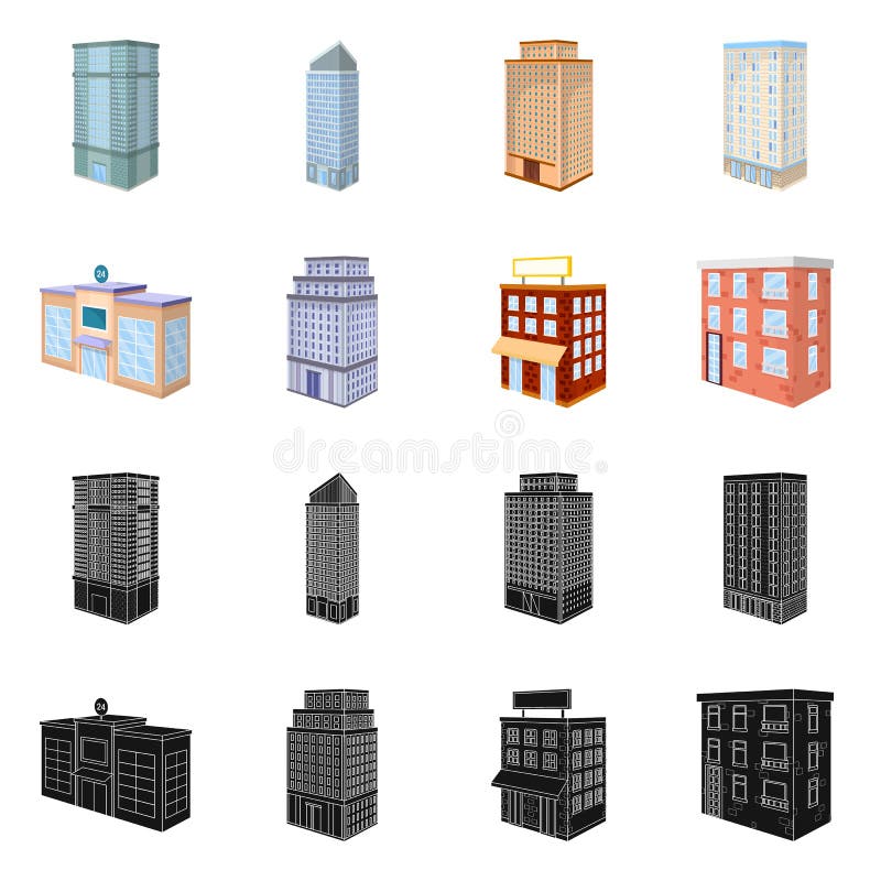 Vector Illustration of Construction and Building Icon. Collection of ...
