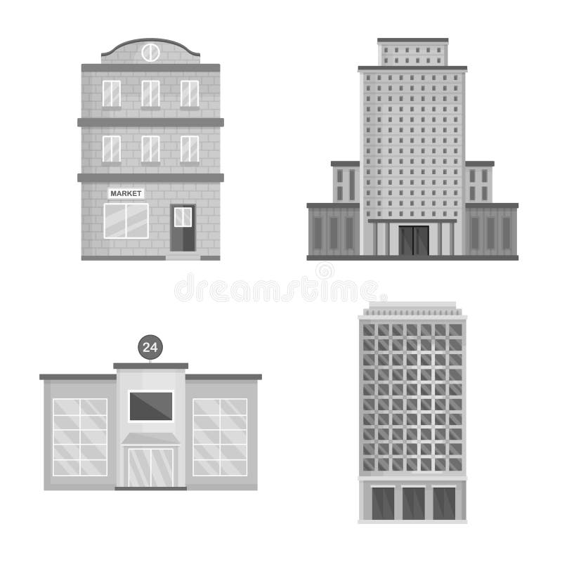 Vector Illustration of Construction and City Symbol. Collection of ...