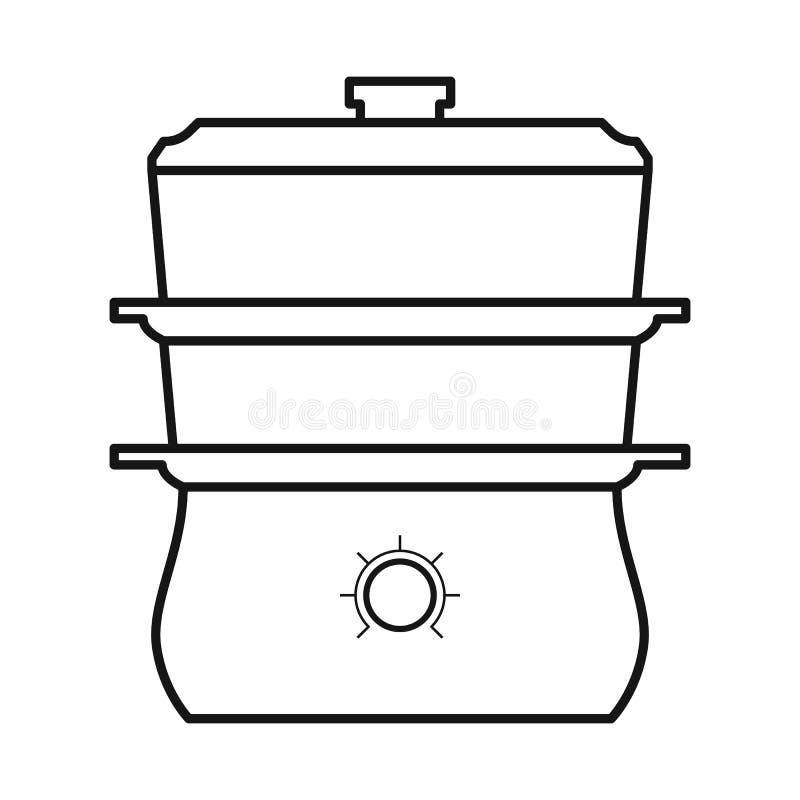 Isolated Object of Crockpot and Cooker Icon. Web Element of Crockpot ...