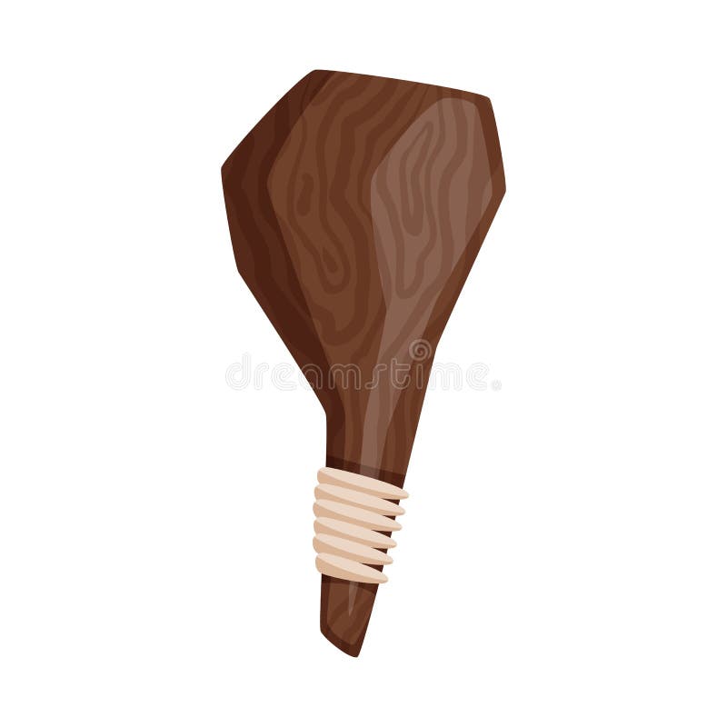 Two Color Cudgel Vector Icon from Stone Age Concept. Isolated Blue ...