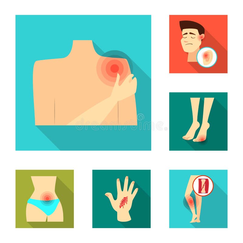 Isolated Object of Damage and Wound Icon. Collection of Damage and ...