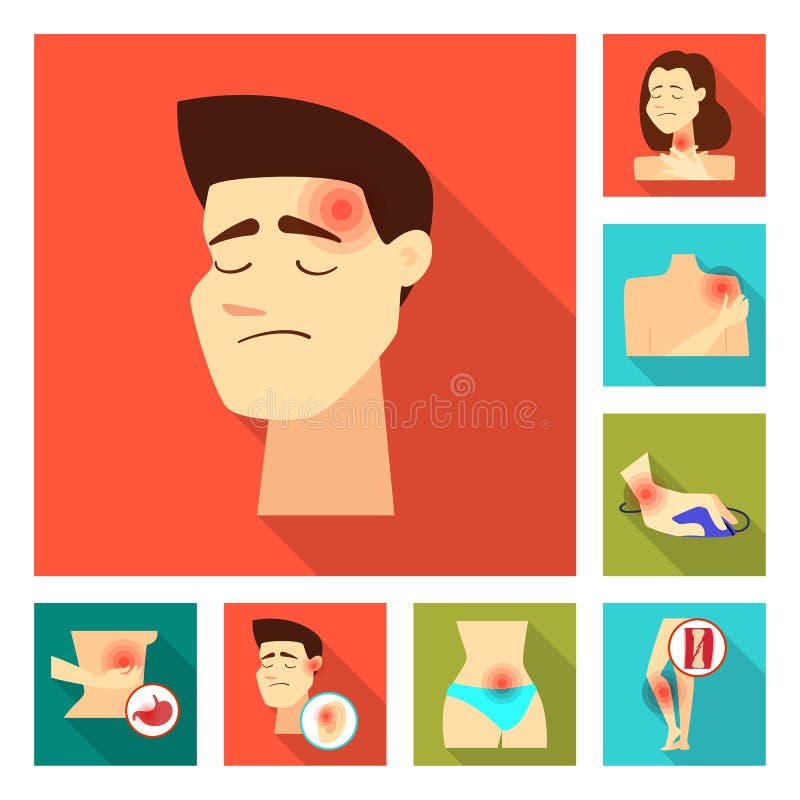 Vector Illustration of Damage and Wound Symbol. Set of Damage and ...