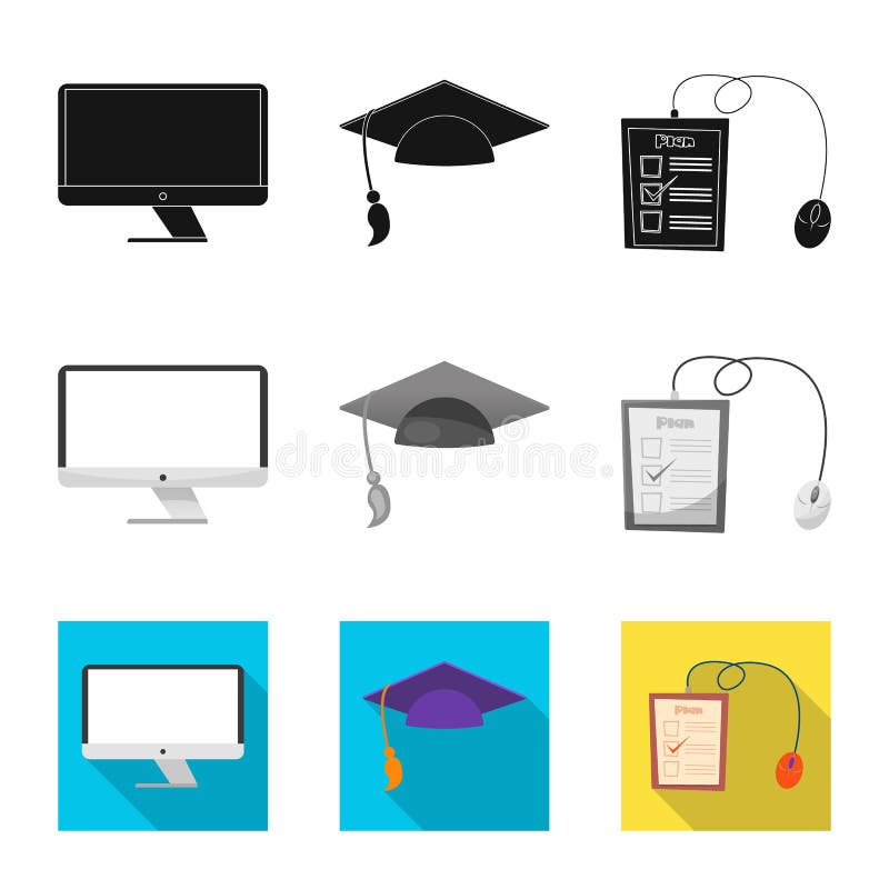 Isolated Object of Education and Learning Symbol. Set of Education and ...