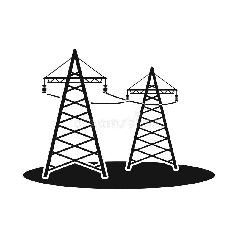 Vector Illustration of Electric and Network Logo. Collection of ...