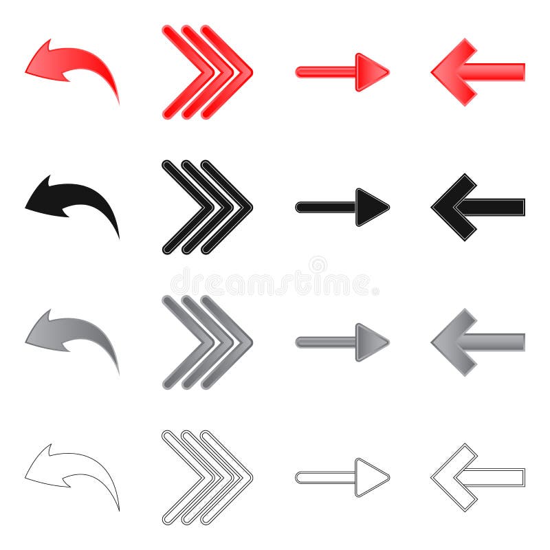 Arrow Element Collection Stock Illustrations – 143,151 Arrow Element ...