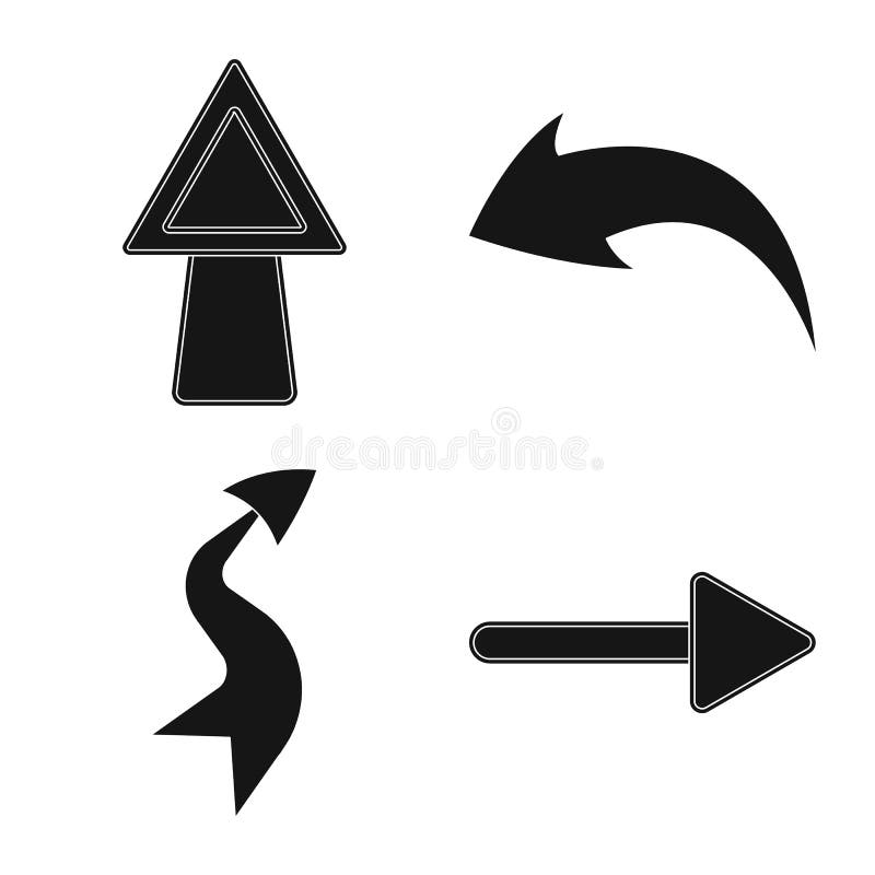 Vector Illustration of Element and Arrow Symbol. Set of Element and ...