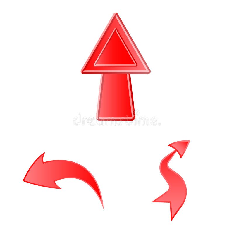 Vector Illustration of Element and Arrow Symbol. Set of Element and ...