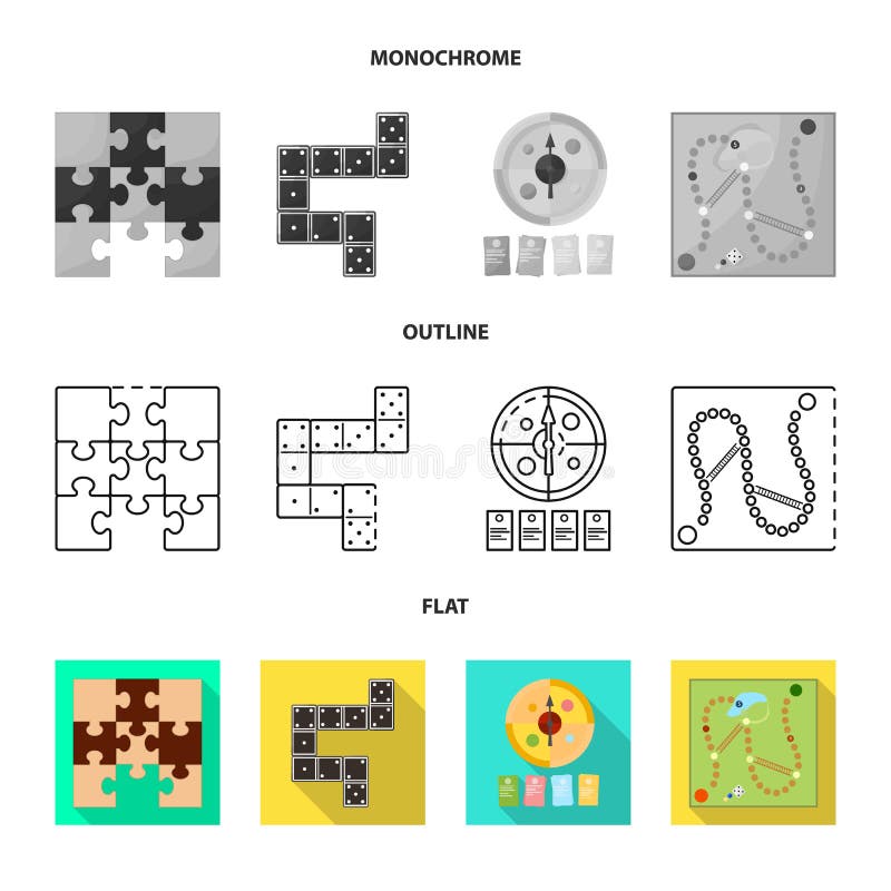 Isolated Object of Entertainment and Competition Symbol. Collection of ...