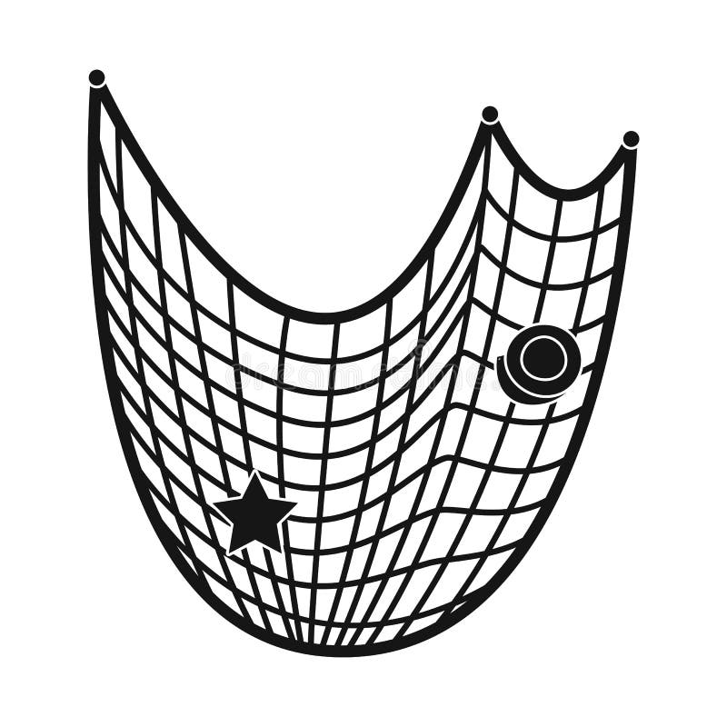 Isolated Object of Fishnet and Fish Logo. Set of Fishnet and Catch ...