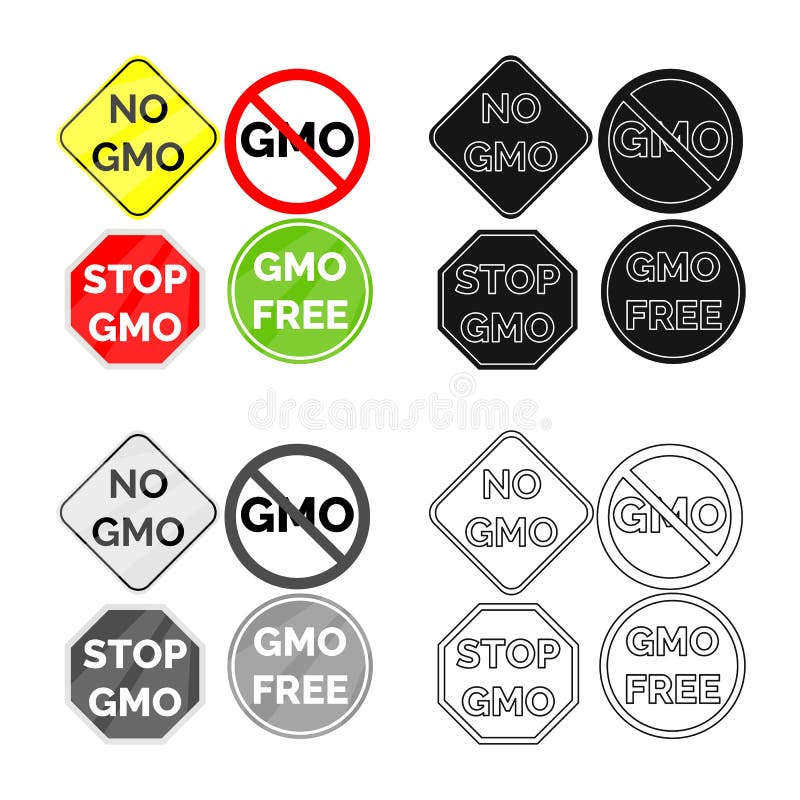 Isolated Object of Gmo and Logo Sign. Set of Gmo and Label Stock Symbol ...