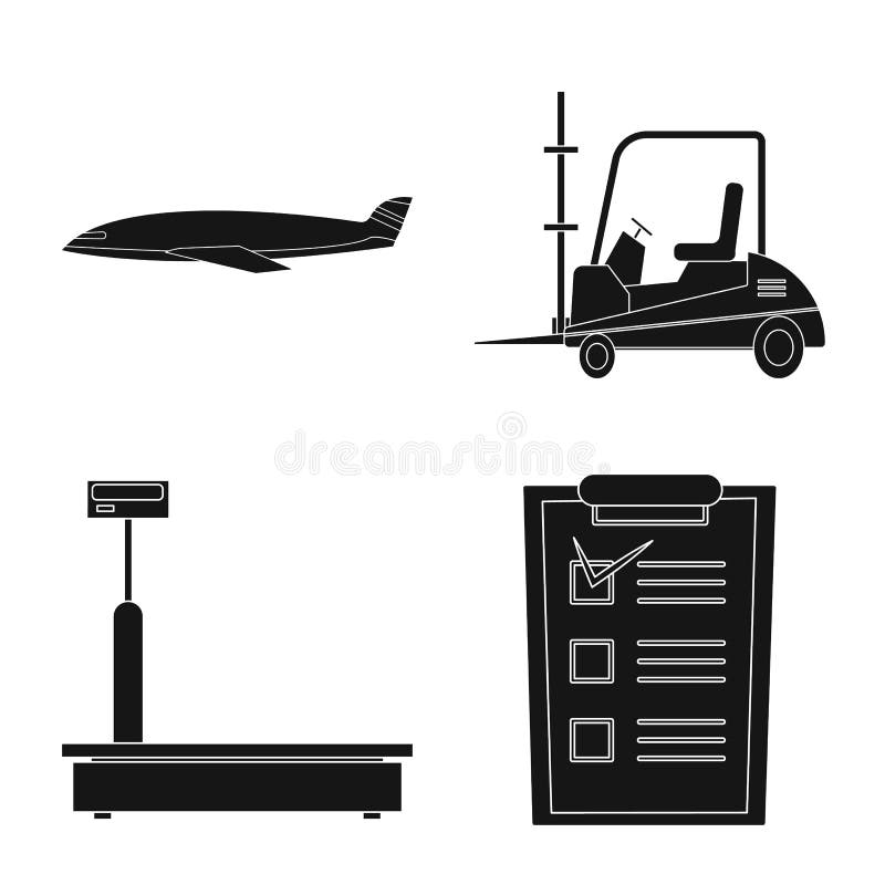 Isolated Object of Goods and Cargo Symbol. Set of Goods and Warehouse ...