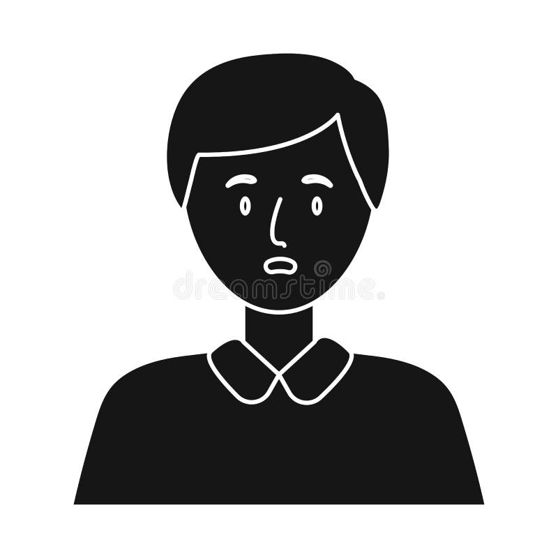 Isolated Object of Guy and Young Logo. Collection of Guy and Cute ...