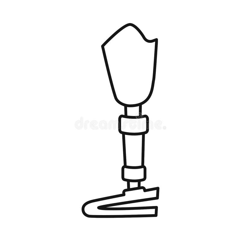 Isolated Object of Leg and Prosthesis Logo. Graphic of Leg and Limb ...