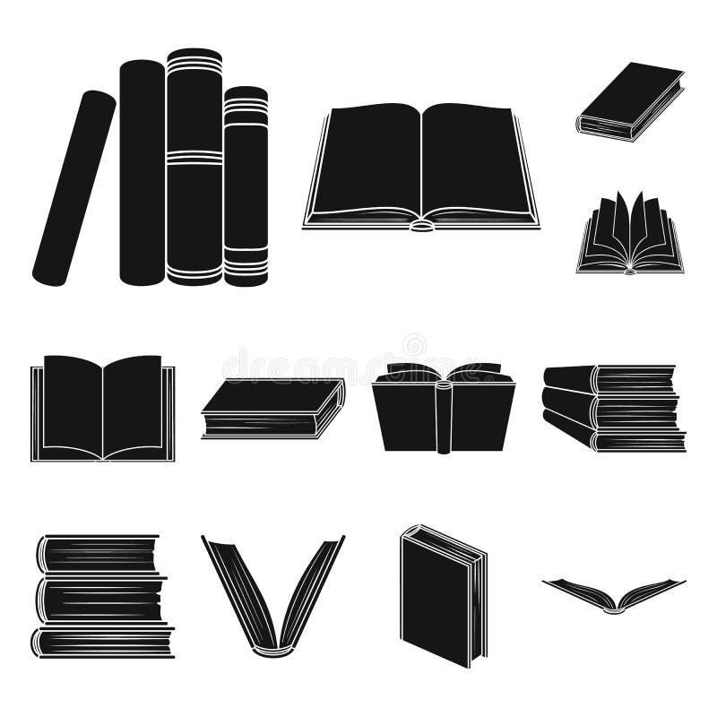 Isolated Object of Library and Textbook Symbol. Set of Library and ...
