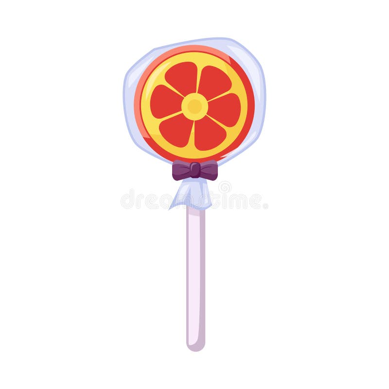 Isolated Object of Lollipop and Circle Logo. Graphic of Lollipop and ...