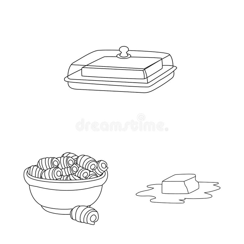 Vector Illustration of Margarine and Cholesterol Icon. Collection of ... Vector Illustration of Margarine and Cholesterol Icon. Collection of ...