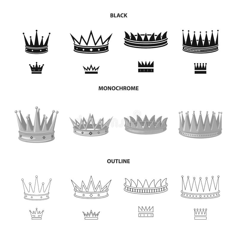 Isolated Object of Medieval and Nobility Logo. Collection of Medieval ...