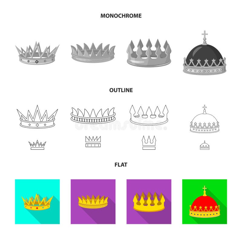 Isolated Object of Medieval and Nobility Logo. Collection of Medieval ...