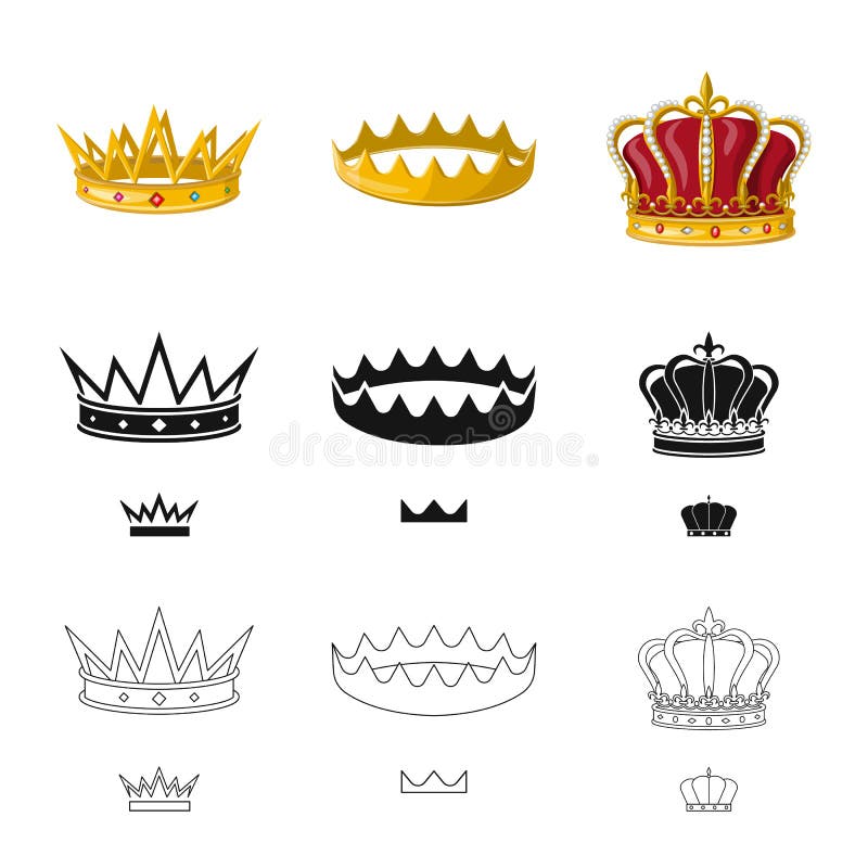 Vector Illustration of Medieval and Nobility Sign. Collection of ...