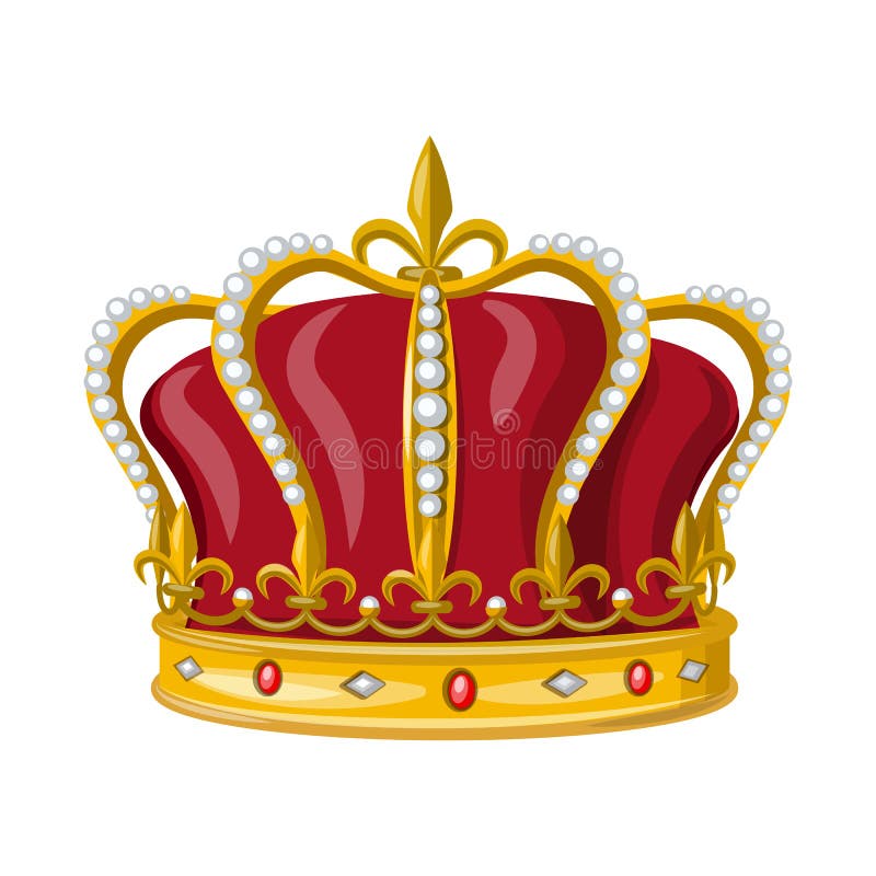 Vector Illustration of Monarchy and Gold Symbol. Set of Monarchy and ...