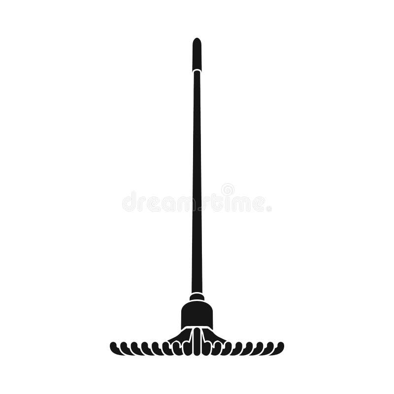 Isolated Object of Mop and Stick Logo. Set of Mop and Brush Vector Icon ...