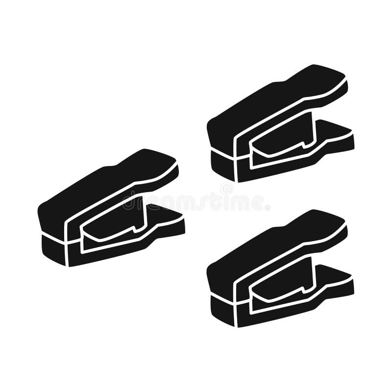 Isolated Object of Peg and Clothespeg Symbol. Set of Peg and Laundry ...