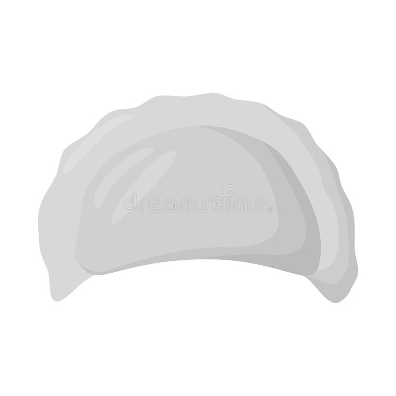 Isolated Object of Pierogi and Russian Symbol. Collection of Pierogi ...