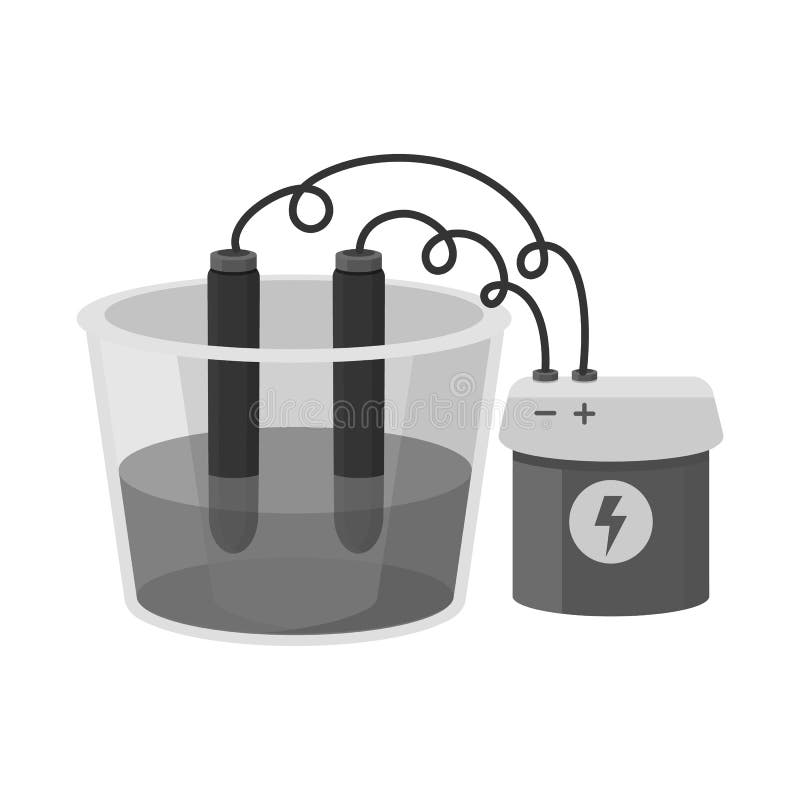 Electrolysis Icon on White Background. Simple Element Illustration from ...