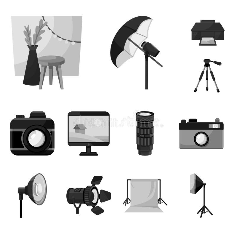 Isolated Object of Professional and Accessories Icon. Set of ...